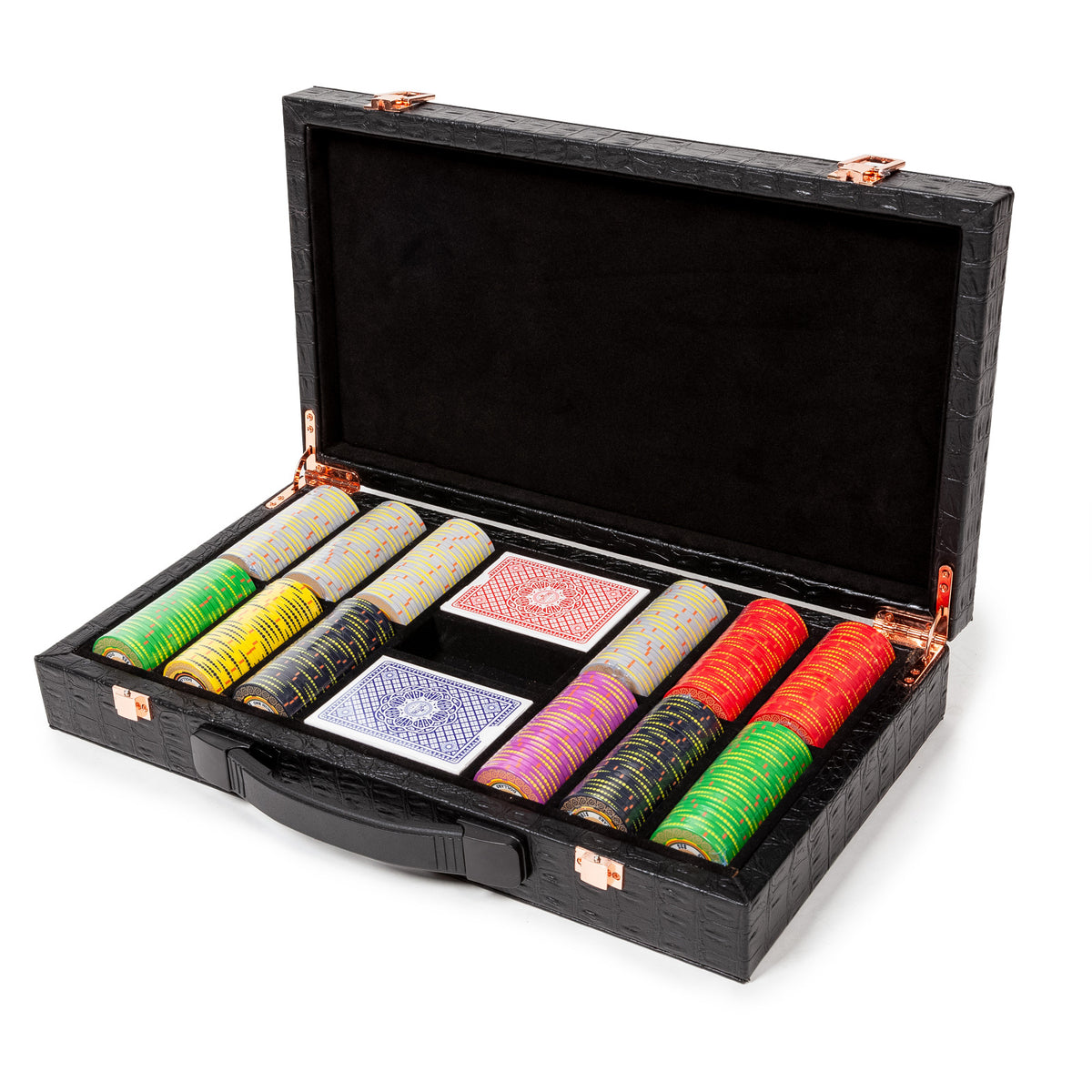 Triton Premium Folding 10 Player Poker Table + Premium Poker Chip Set ...