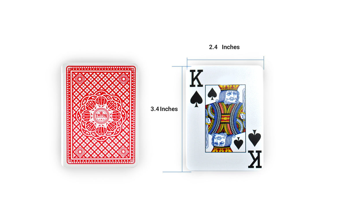 TRITON POKER TABLES PREMIUM POKER PLAYING CARDS WITH CUT CARD-SET OF 1 ...